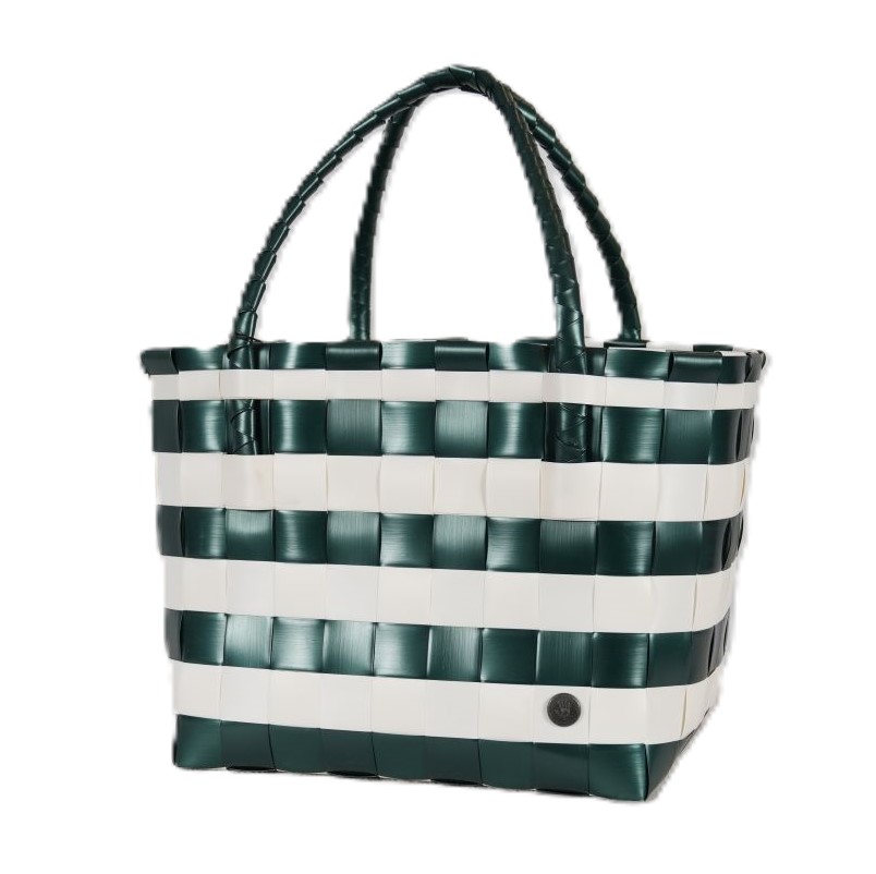 Spirit Green/White Stripes Recycled Tote Bag – 3kidsko
